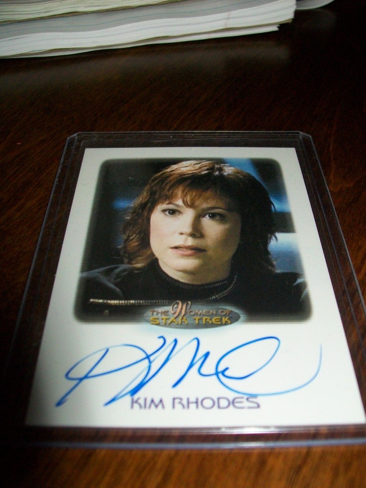 2015 Women of Star Trek Kim Rhodes Autographed Card -- Antique Price ...