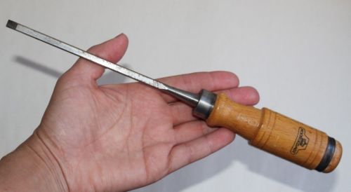 Vintage wood working chisel NOOITGEDAGT MADE IN HOLLAND 1/4" wide ...
