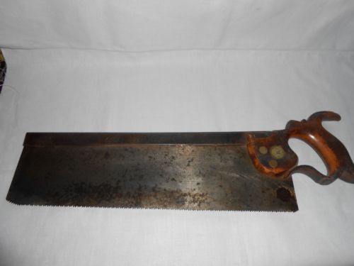 VINTAGE Taylor & Sons back saw -- Antique Price Guide Details Page