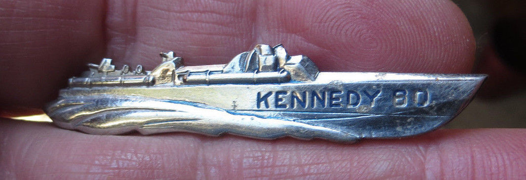 1960 Jfk Kennedy 60 Pt Boat Tie Bar Campaign Pin Antique Price Guide Details Page