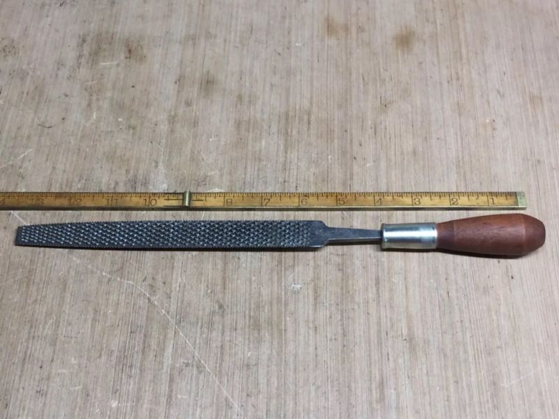 Vintage Nicholson 8 Inch Wood Rasp With Wooden Handle -- Antique Price ...