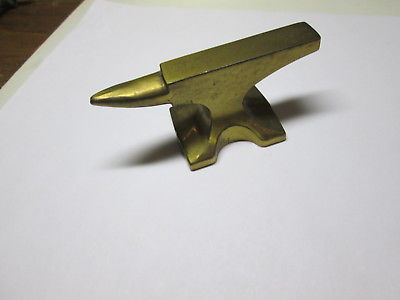 Gold Color Mini Anvil -- Antique Price Guide Details Page
