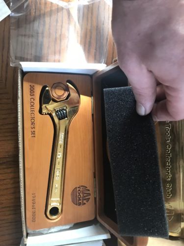 2003 Mac Tools 24K Gold Plated Limited Edition Adjustable Wrench ...