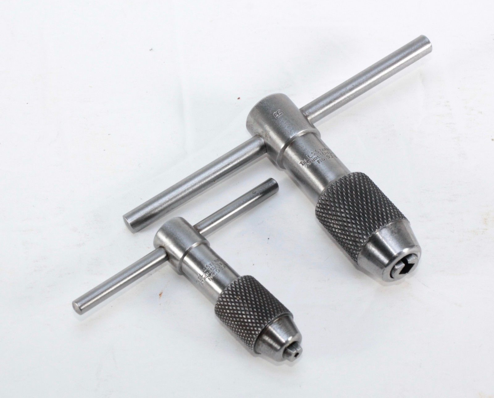 2 for 1 Money L S STARRETT No. 93-B and 93-A "T" Handle Tap Wrench Set ...