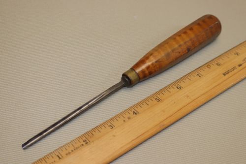 OLD TOOLS VINTAGE ADDIS 3/16" No. 11 SWEEP STRAIGHT WOOD CARVING GOUGE ...