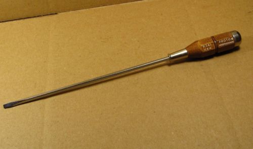 Vintage Proto Professional Wood Handle Screwdriver # 9741 USA Made NOS ...