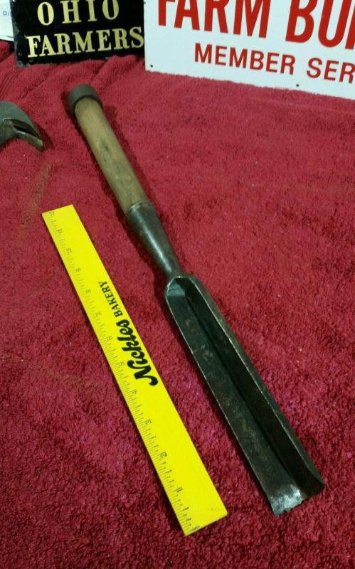 Vintage woodworking tool - corner chisel 1" GEORGE PARR USA - carpenter ...