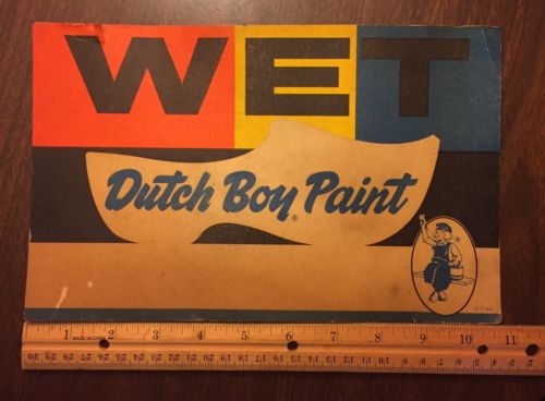 Vintage Dutch Boy Paint Sign -- Antique Price Guide Details Page