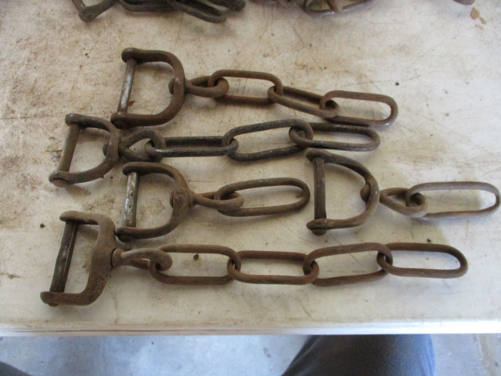 Primtive Farm Horse Harness Chains Industrial Art Decor -- Antique ...