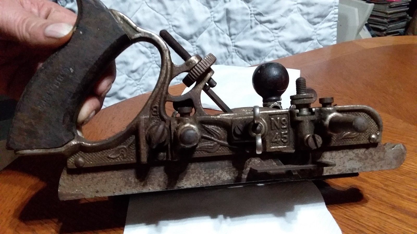 Antique Stanley No. 45 Combination Plow Plane Pat''d 1884, 95 Excellent ...