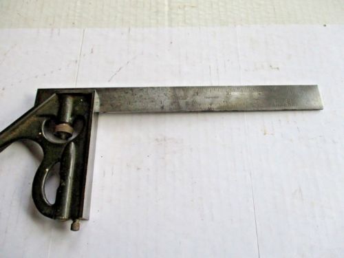 VINTAGE LUFKIN 9" COMBINATION SQUARE, TEMPERED NO 4 GRAD -- Antique ...
