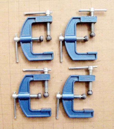 Vintage Set of 4 CHADWICK Blue Aluminum 2-Way C-Clamps Edge Clamps ...