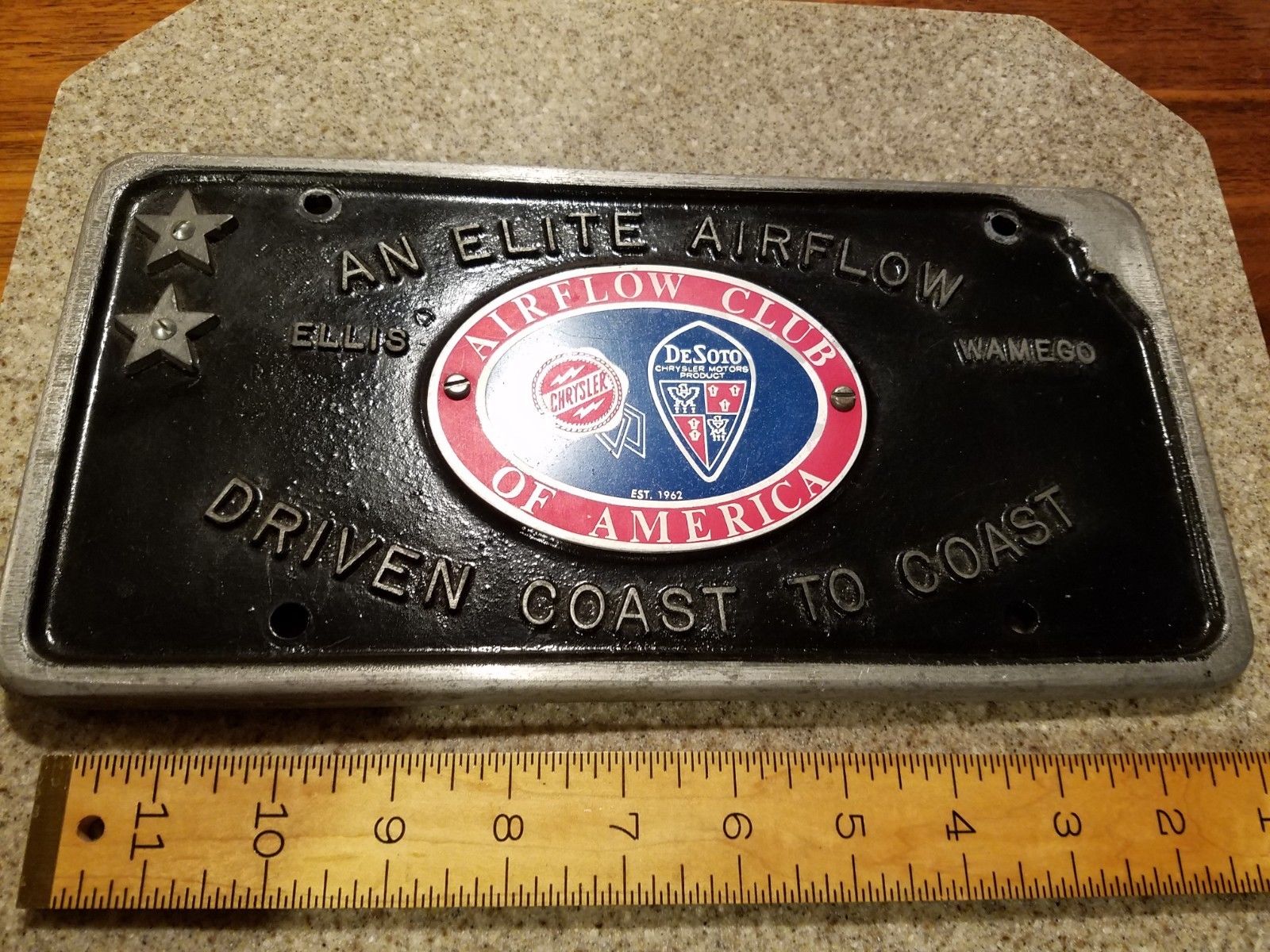 vintage Desoto license plate An Elite Airflow Driven coast to coast ...