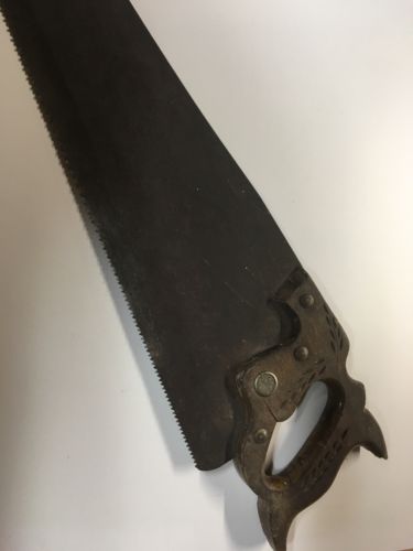 Vintage Wood Rip Saw -- Antique Price Guide Details Page