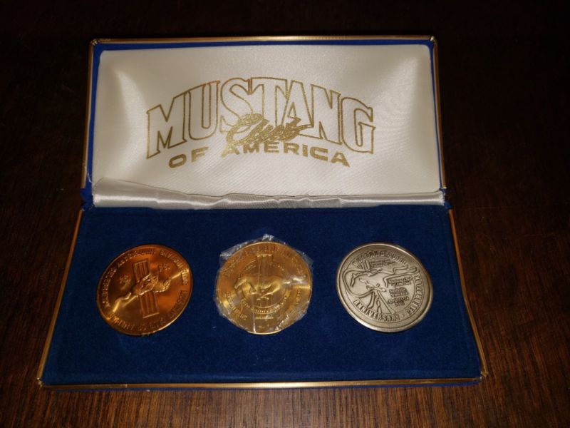 Mustang Club of America 30th Anniversary 3 Coin Set Ford 1964 - 1994 ...