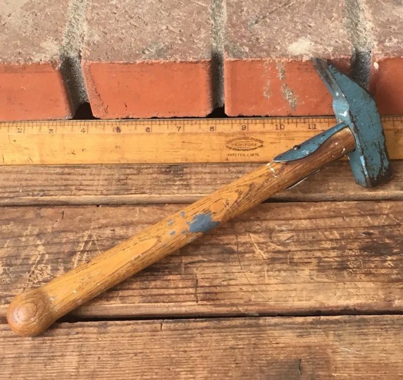 Antique Blacksmith Strap Claw Hammer Old Primitive Iron Tool Tack ...