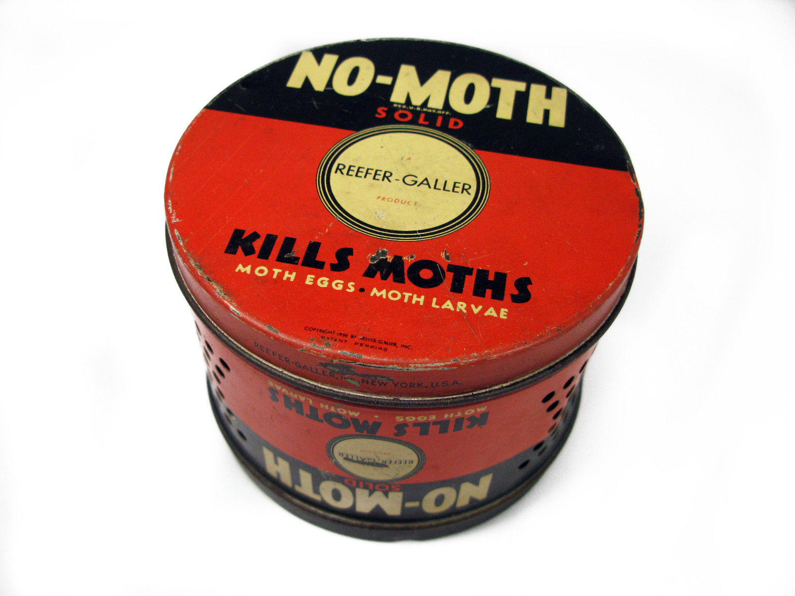 Vintage Reefer-Galler No Moth Tin Trap Advertising -- Antique Price ...