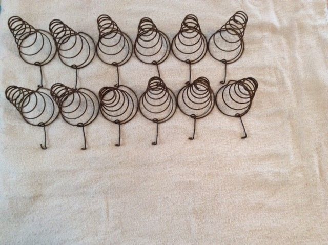 SET OF 12 VINTAGE METAL COIL BED SPRINGS FOR ARTS, CRAFTS, DECOR ...