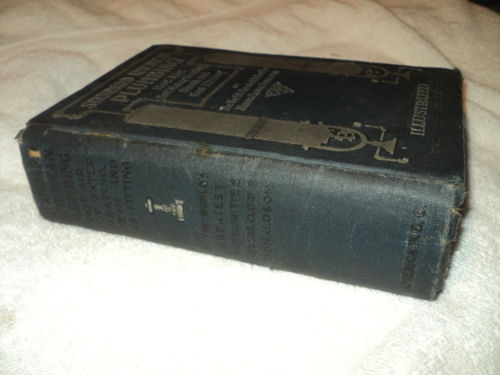 1907 STANDARD AMERICAN PLUMBING BOOK HOT AIR HOT WATER HEATING STEAM ...