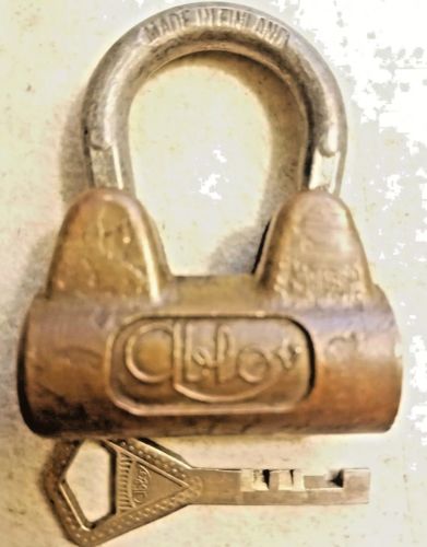 Vintage ABLOY PADLOCK Brass #3020 Handbag Style W/1 Original Key ...