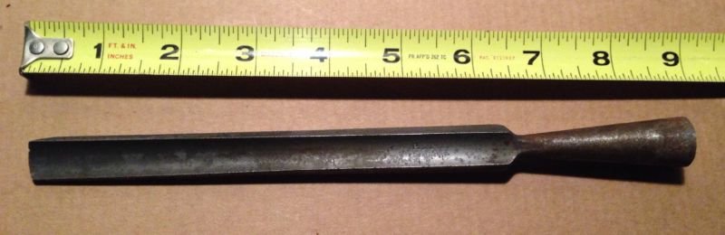 Vtg P.S. & W. Co. 1/2" Socket Gouge Chisel. 9" Long. Peck Stow & Wilcox ...