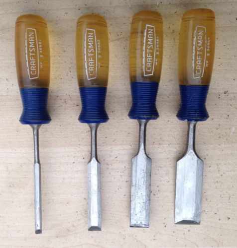 CRAFTSMAN 9-36866 - 4 Pc. Wood Chisel Set SWEDISH STEEL Made in HOLLAND ...