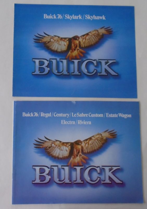 Lot of 2 1976 Buick Canadian brochures Century Skylark Regal -- Antique ...