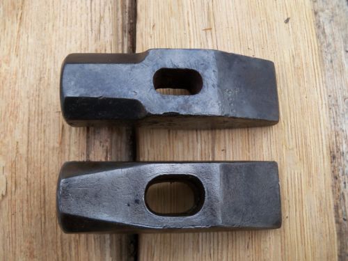 Vtg 2 pc Cross Peen Small Sledge Hammer Heads 1- TRUE TEMPER Blacksmith ...