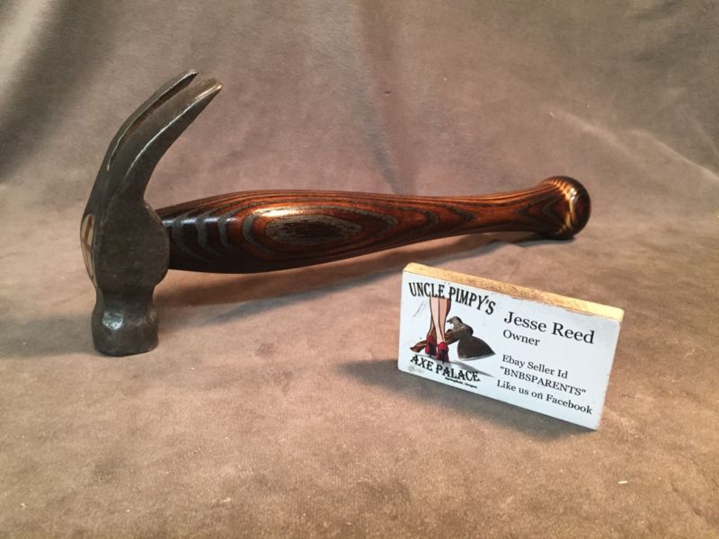 Vintage hand forged 16oz claw rip hammer custom JESSE REED baseball bat ...