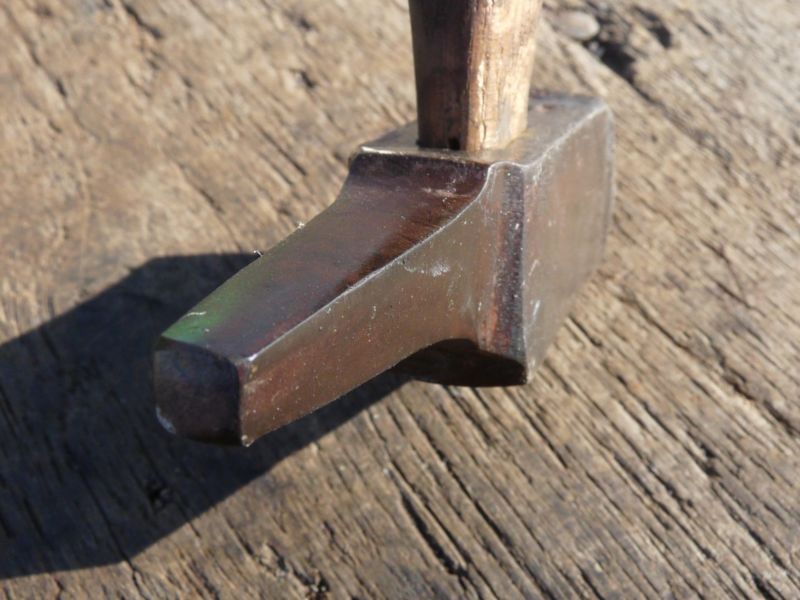 Small Unusual Blacksmith/Anvil/Forge 1/4" Tapered Square Punch Hammer ...