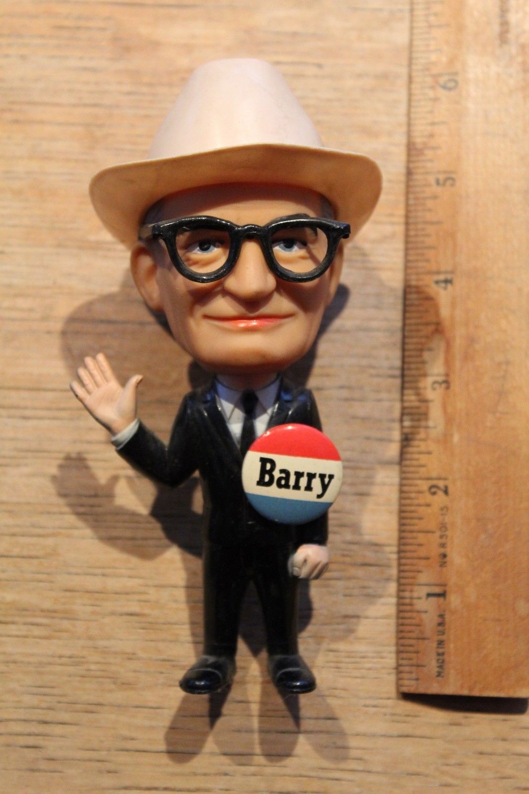 Senator Barry Goldwater dashboard doll "Win with Barry" -- Antique ...