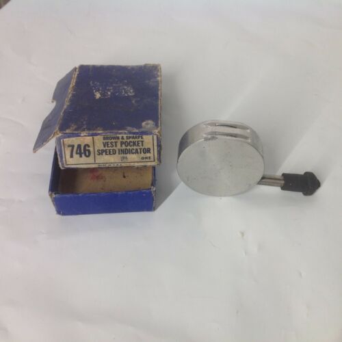 Vtg. Brown & Sharpe Engineers Speed Indicator Vest Pocket Size 1920''s ...