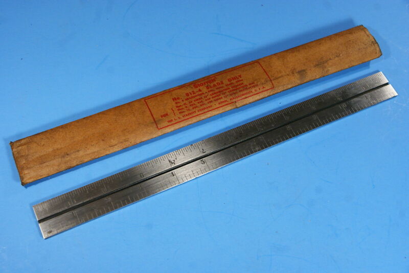 STARRETT 12'' COMBINATION RULER 4R GRAD HARDENED B12-4 SLOTED SCALE FOR ...