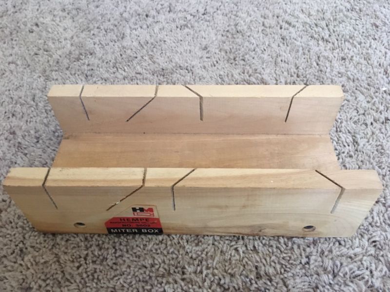 GREAT NECK AND HEMPE WOOD MITER BOX SET, VINTAGE STYLE, WITH DOVETAIL ...