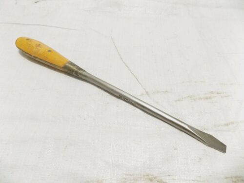 Vintage IRWIN USA perfect handle,wood screwdriver,7/16''''Slotted Bit ...