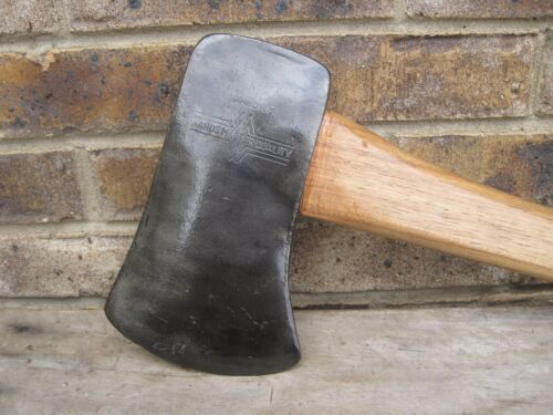 VINTAGE WARDS MASTER QUALITY VANADIUM EMBOSSED SINGLE BIT AXE RESTORED ...