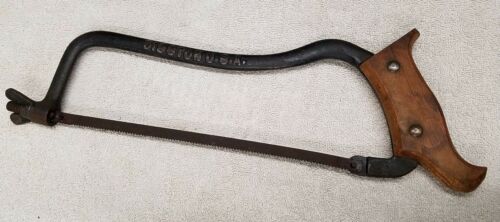 Vintage Disston USA 10" Dehorning Saw ~ old antique hacksaw farm tool ...