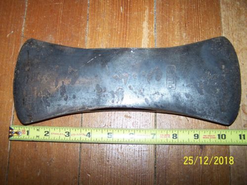 Large Clean 11" Logging Double Bit Plumb Swamper/Faller Axe Head ...