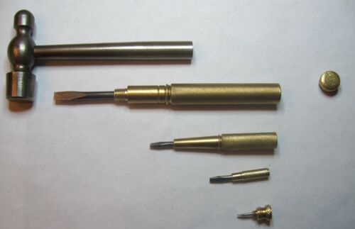 vintage 6.1 ounce ball peen hammer / nesting screwdriver set -- Antique ...