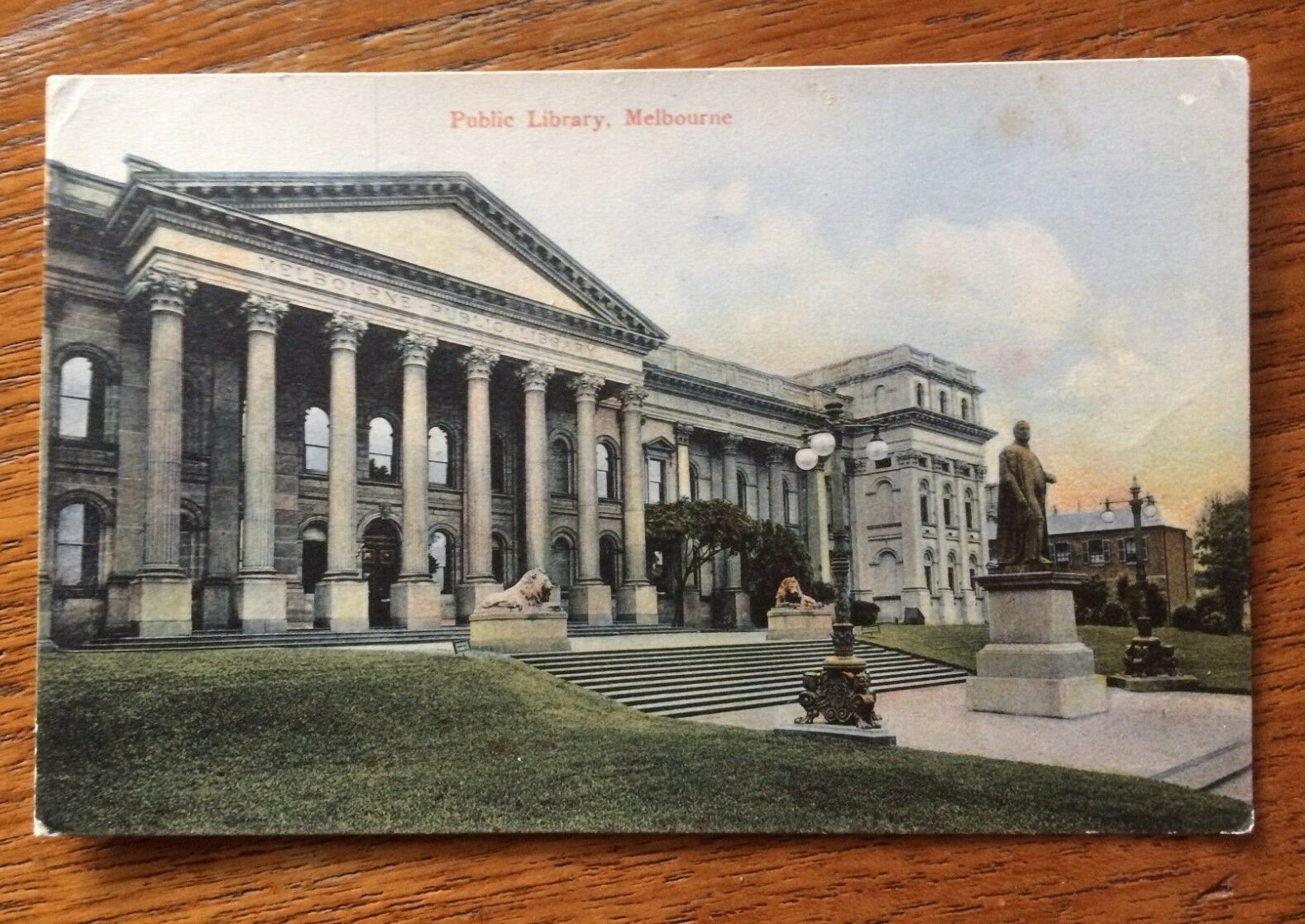Vintage postcard Victoria Melbourne Public Library -- Antique Price ...