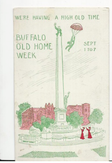 1900s BUFFALO OLD HOME WEEK McKINLEY MONUMENT NY NEW YORK PC -- Antique ...
