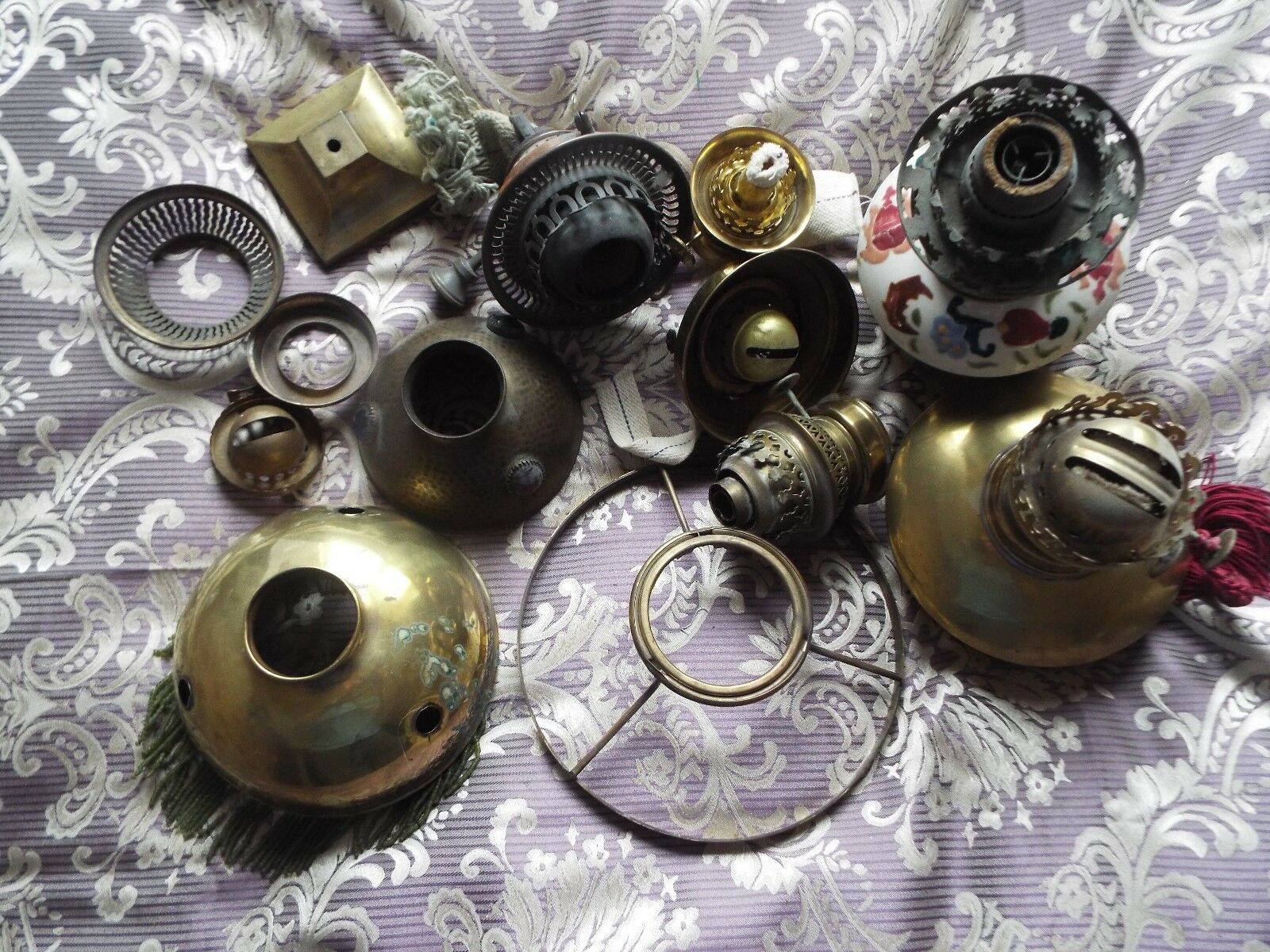 Vintage Oil Lamp Parts -- Antique Price Guide Details Page
