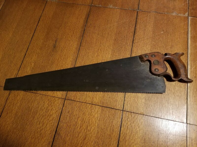 Antique 1908 "7" Henry Disston & Sons Keystone Hand Saw No.868 w/ Old ...