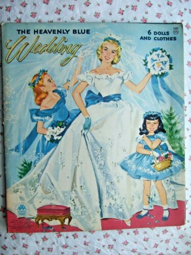 Vintage 1955 The Heavenly Blue Wedding By Merrill Folder W Mixed Paper