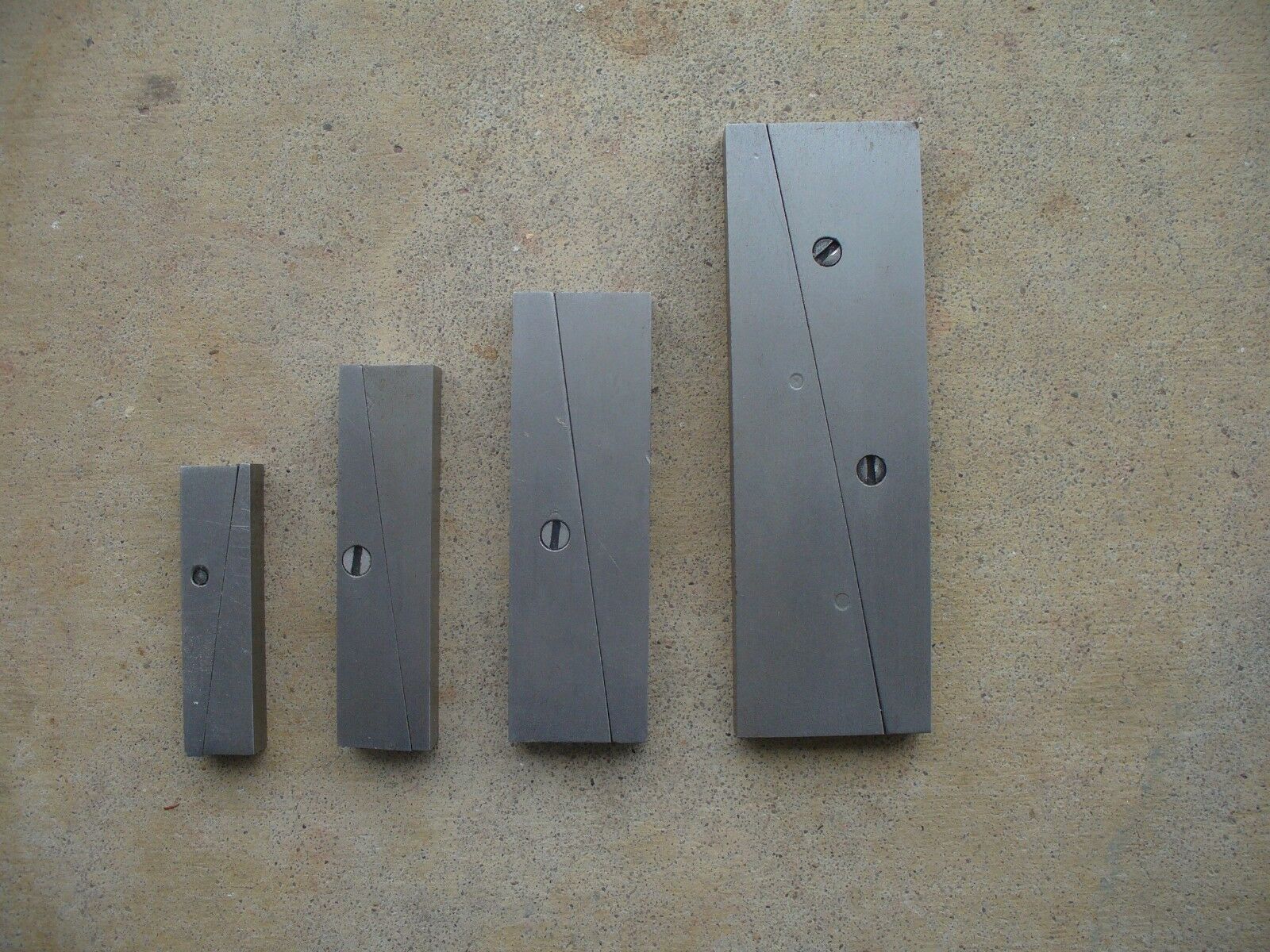 Vintage Machinist Sliding Adjustable Angle Block Set of 4 -- Antique ...