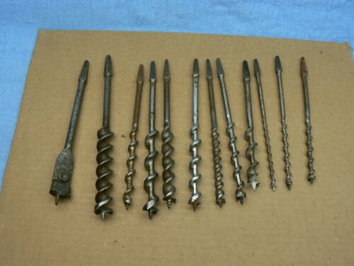 Lot Of 11 Hand Brace Auger Drill Bits -- Antique Price Guide Details Page