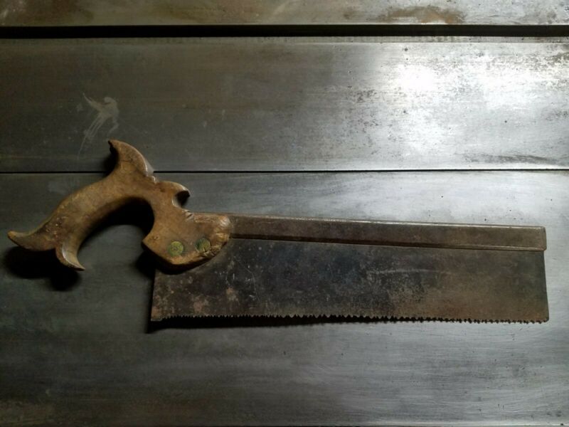 Beardshaw 12" open handle antique back-saw -- Antique Price Guide ...