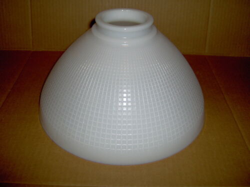 Vintage Torchiere Milk Glass Lamp Shade Diffuser White Waffle Art Deco Antique Price Guide