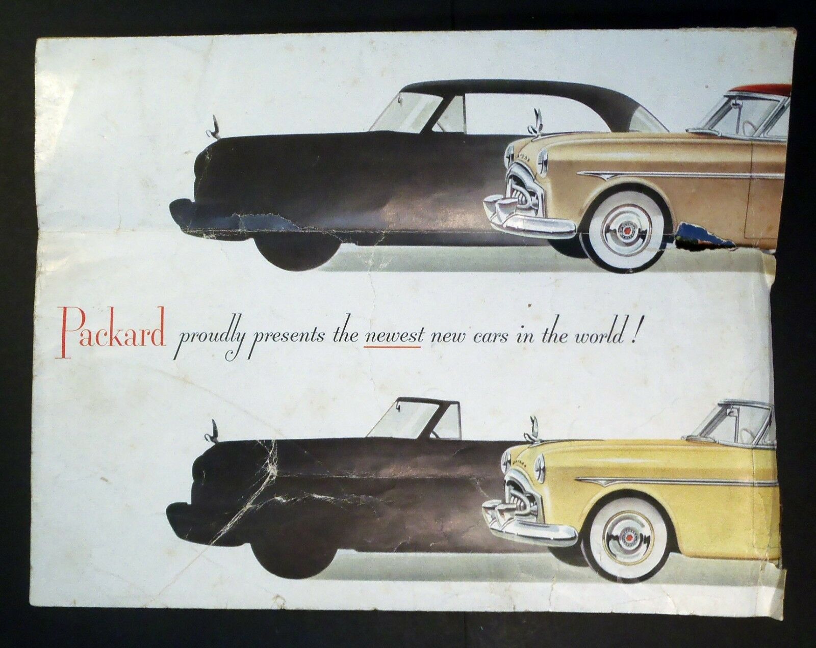 1951 PACKARD Dealership Salesman Full Line Poster Advertising Brochure ...
