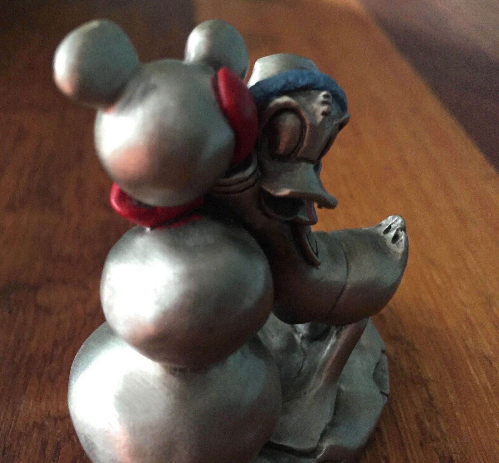 Donald Duck Mickey Mouse Snowman Hudson Pewter Disney -- Antique Price ... Donald Duck Mickey Mouse Snowman Hudson Pewter Disney -- Antique Price ...